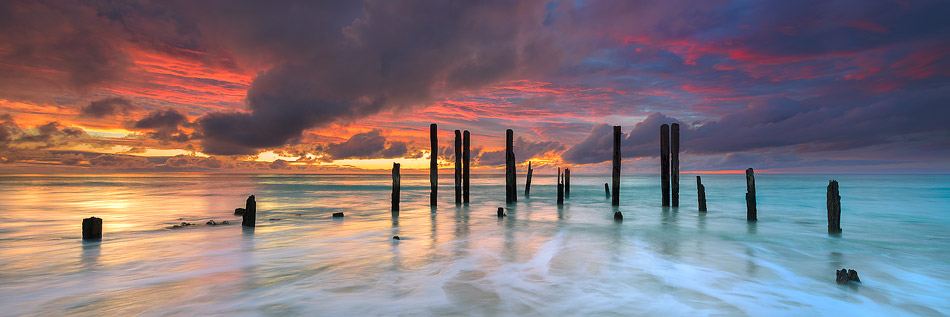 Port Willunga Jetty Pylons Photos - MARK GRAY GALLERY